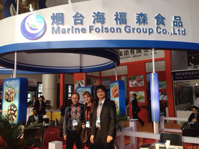 Marine Foison in Dalian in 2013 to participate in the exhibition ...